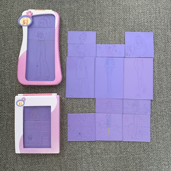 Barbie | Toys | Vintage Y2k Barbie Mix Match Color Fashion Plates Set ...